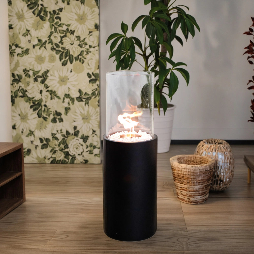 10" * 10" * 31,50 " Großer runder freistehender Außenkamin